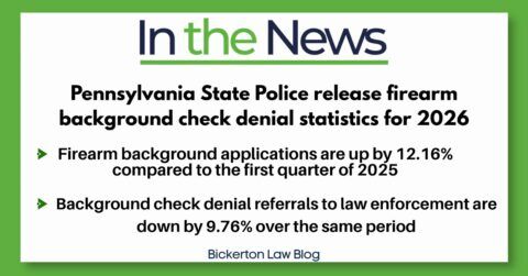 Pa State Police release statistics on Q1 2026 firearm background check ...